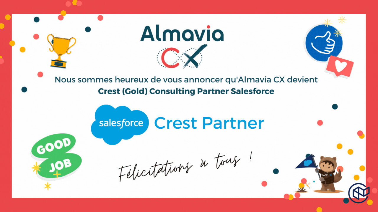 Almavia CX devient Crest (Gold) Consulting Partner Salesforce - Nextedia